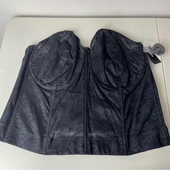 Elila | Intimates & Sleepwear | New Elila Black Lace Longline Strapless ...